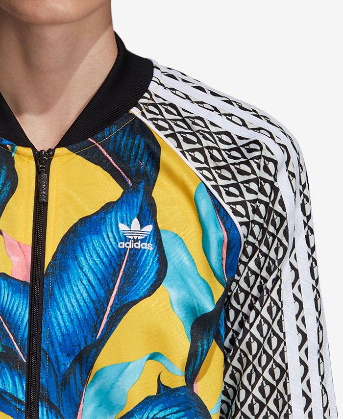 adidas Print-Blocked Track Jacket - Macy's