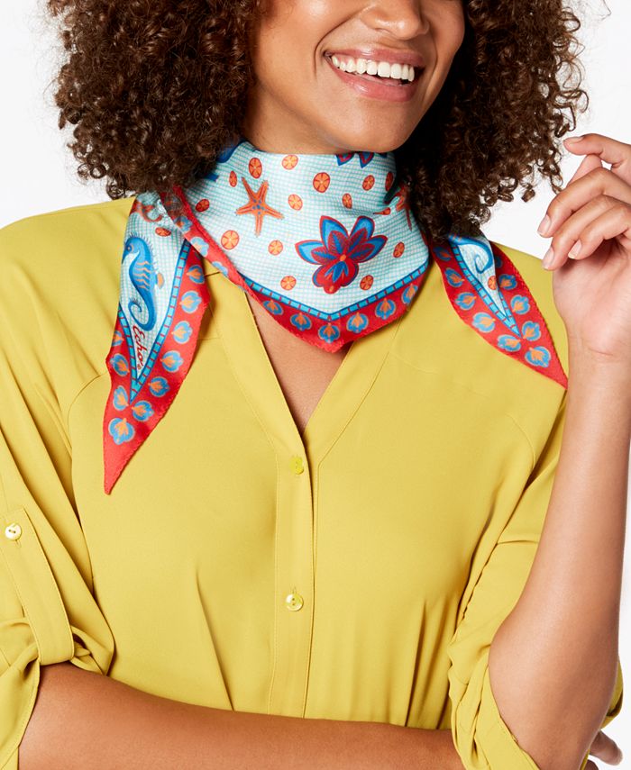 Echo Sea Life Silk Diamond Bandana Scarf - Macy's