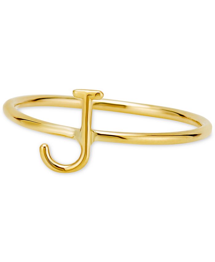 Sarah Chloe Amelia Initial Monogram Ring in 14k Gold - Macy's