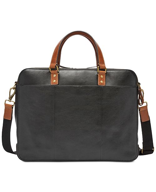 Fossil Men's Double-Zip Workbag - All Accessories - Men - Macy's