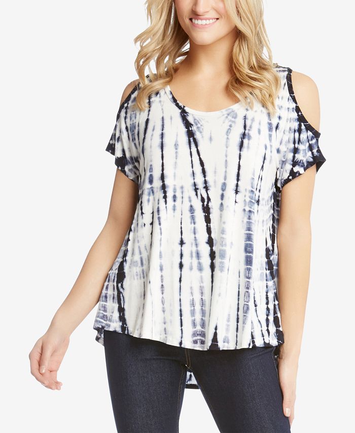 Karen Kane High Low Cold Shoulder Top Macys