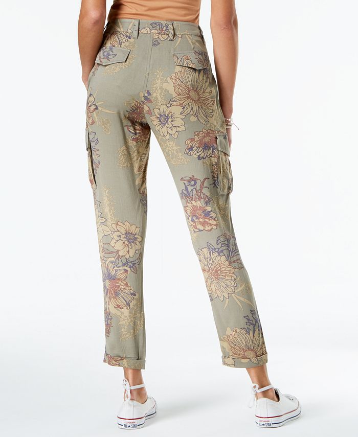 American Rag Juniors' Printed Soft Cropped Cargo Pants, Created for ...