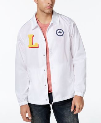 LRG Men's Big L Appliqué Logo-Print Coaches Jacket - Macy's