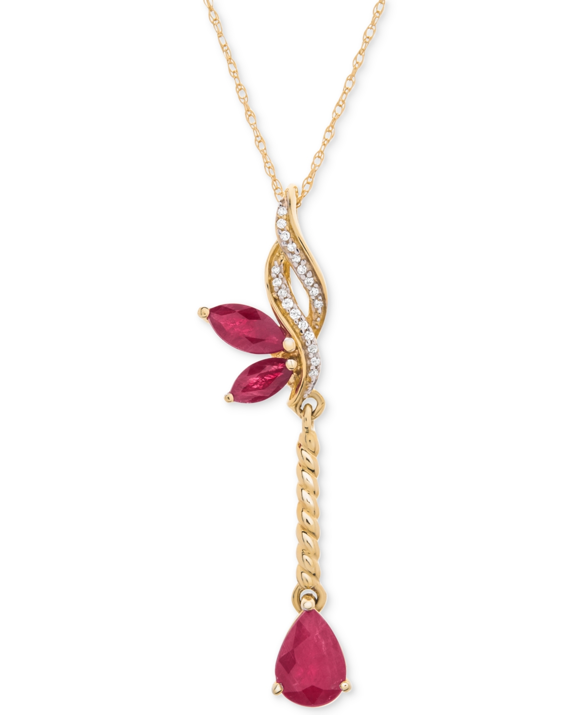 Click here for Macys Ruby (1-1/3 ct. t.w.) & Diamond Accent 18 Pe... prices