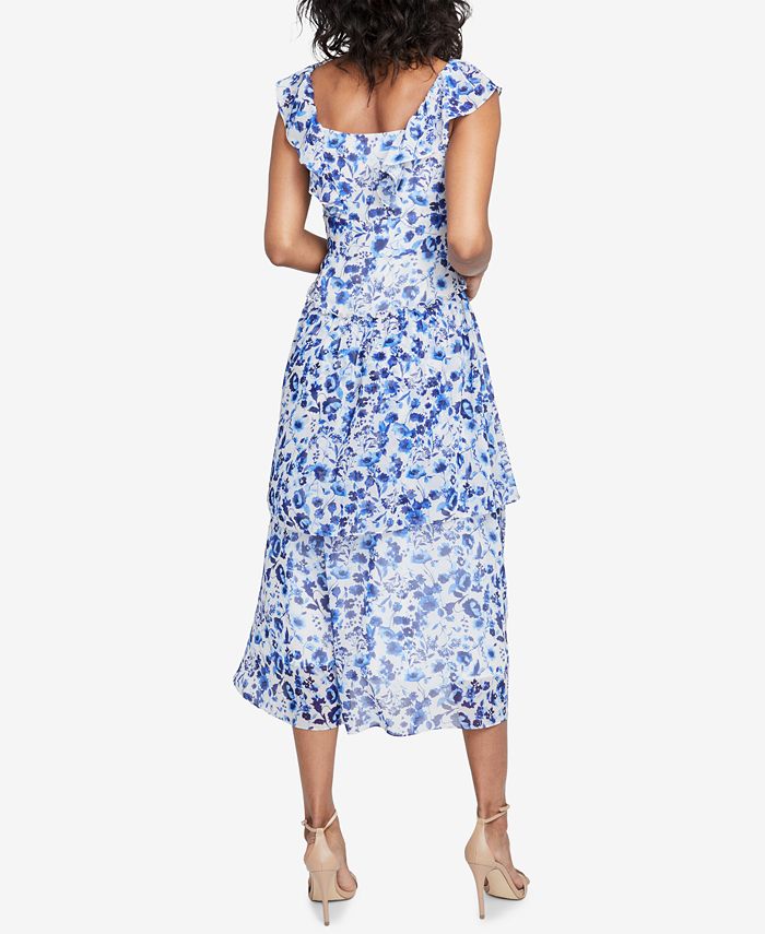 RACHEL Rachel Roy Floral-Print Ruffled Dress, Created for Macy's - Macy's
