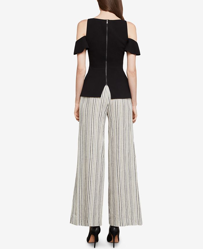 Bcbgmaxazria Cold Shoulder Peplum Top Macys