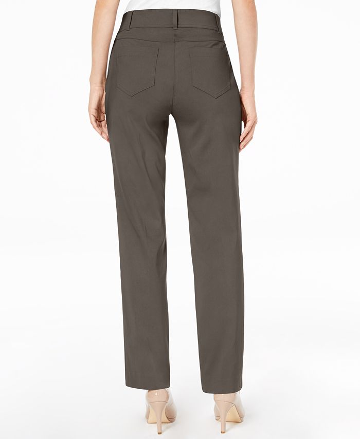 JM Collection Curvy-Fit Slim-Leg Pants, Created for Macy's - Macy's