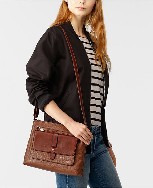 Fossil Kinley Leather Crossbody Bag | semashow.com