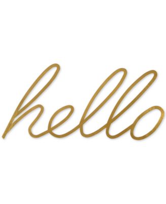 Hello Wall Decor, Quick Ship - Macy's