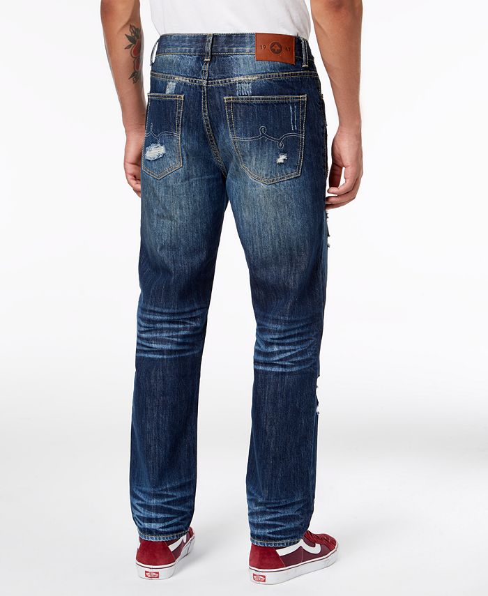 LRG Men's Loosehead Slim-Fit Ripped Jeans - Macy's