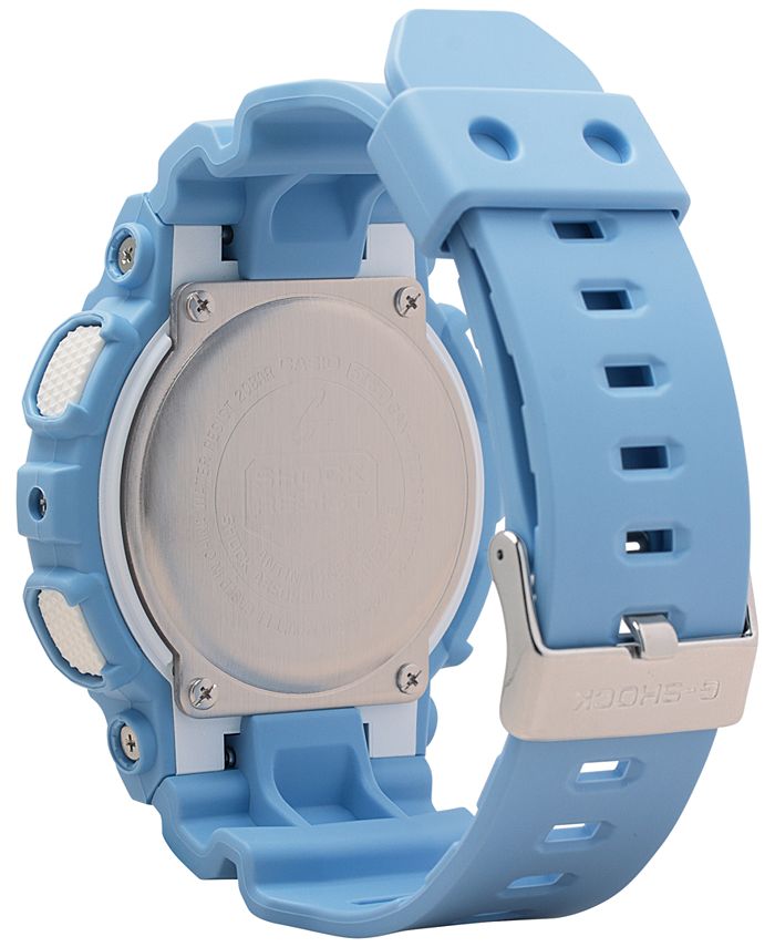 G-Shock Men's Analog-Digital Light Blue Resin Strap Watch 51.2mm - Macy's