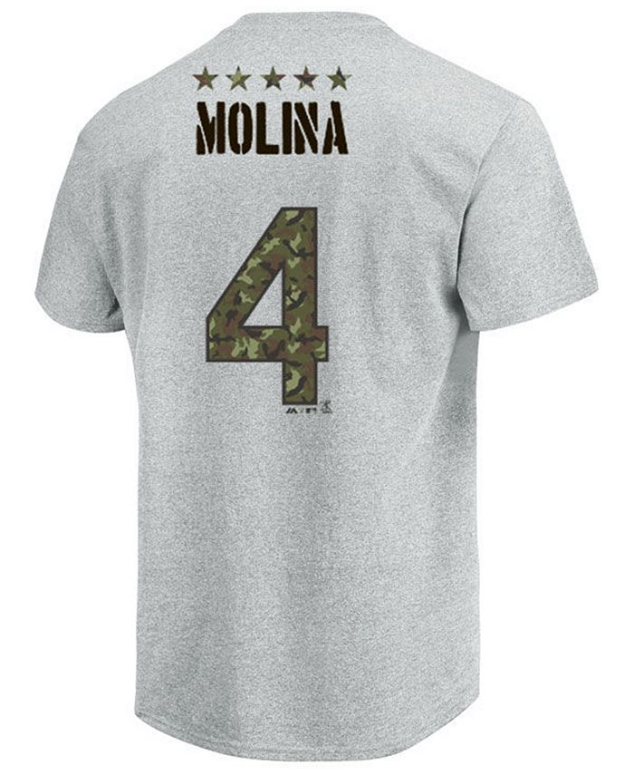 Majestic Men's Yadier Molina St. Louis Cardinals Camo Player T-Shirt - Macy's