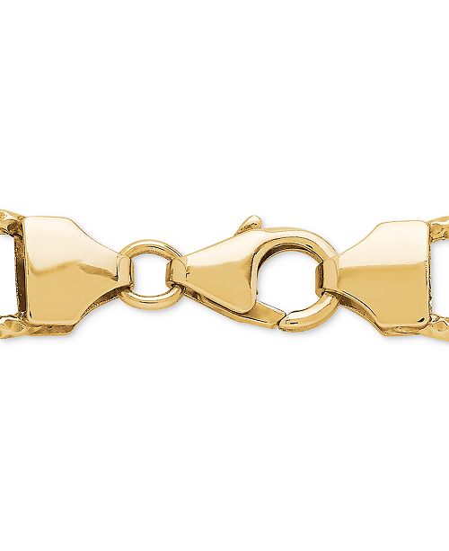 Macy's Interwoven Textured Link Bracelet in 14k Gold & Reviews ...