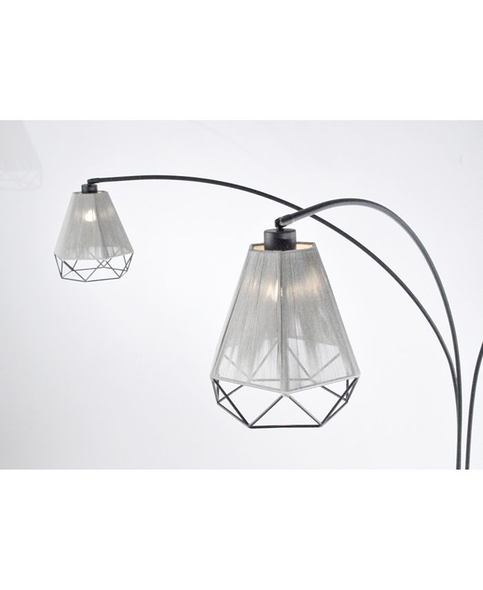 Nova Lighting Polygon 3-Light Arc Floor Lamp - Macy's