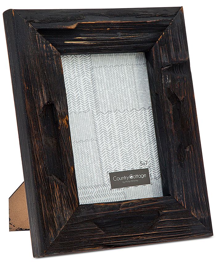 Philip Whitney Godinger 5" x 7" Black Barn Picture Frame - Macy's