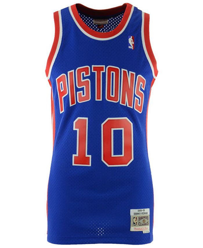 Mitchell & Ness Men's Dennis Rodman Detroit Pistons Hardwood Classic ...