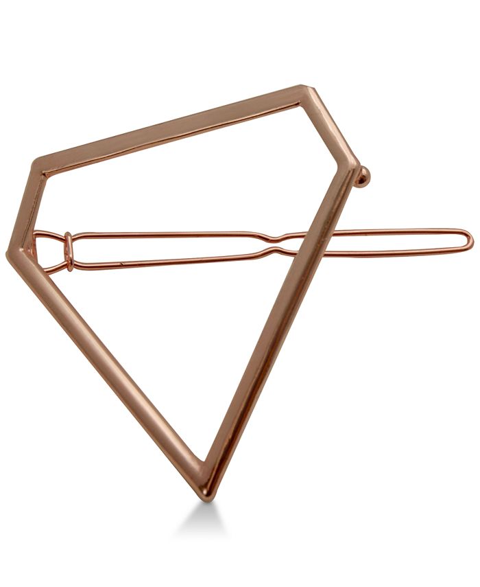 GUESS Rose Gold-Tone Diamond-Shape Hair Pin - Macy's