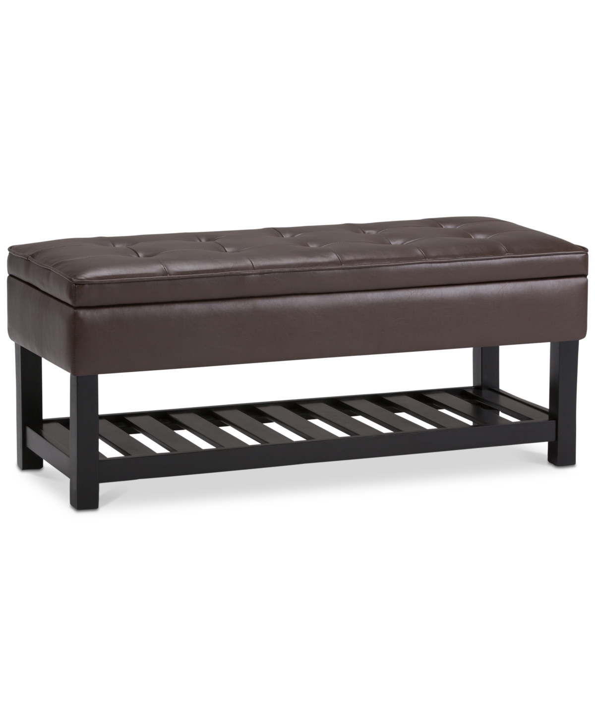 Click here for Verona Storage Ottoman - Brown prices