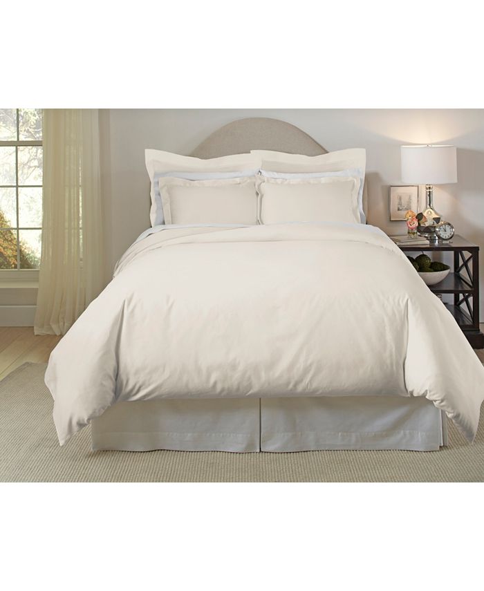 Pointehaven Solid 620 Thread-Count Cotton 3-Pc. Pc. Duvet Cover Set, Full/Queen - Macy's