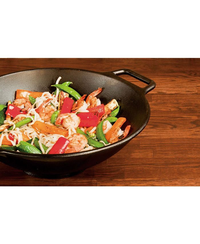 Lodge 14" Cast Iron Wok - Macy's