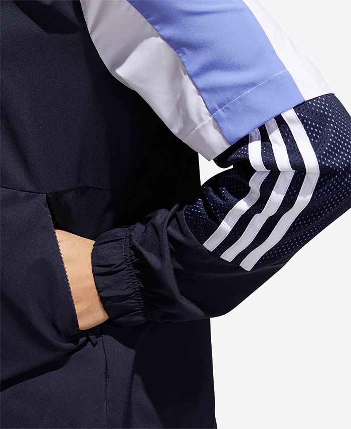adidas Sport ID Colorblocked Hooded Windbreaker - Macy's