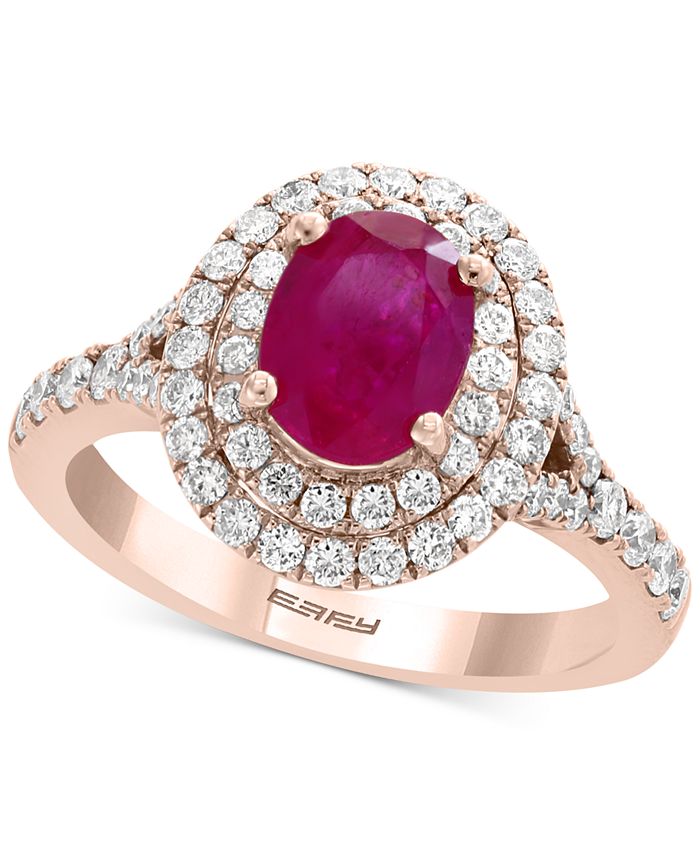 EFFY Collection EFFY® Ruby (1-3/8 ct. t.w.) & Diamond (3/4 ct. t.w ...