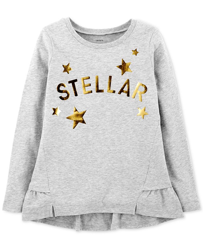Carter's Little & Big Girls Stellar Graphic Cotton Shirt - Macy's