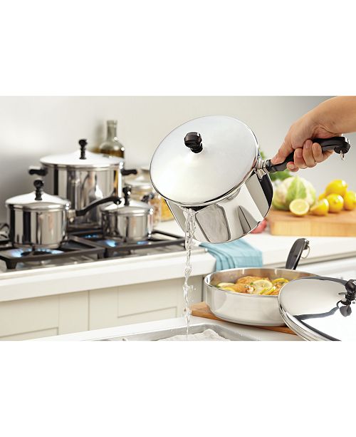 Farberware Classic Stainless Steel 17-Pc. Cookware Set & Reviews ...