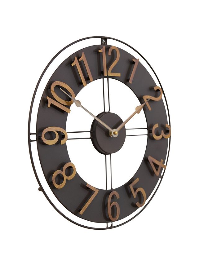 Studio Designs Home 15" Industrial Loft Wall Clock - Macy's
