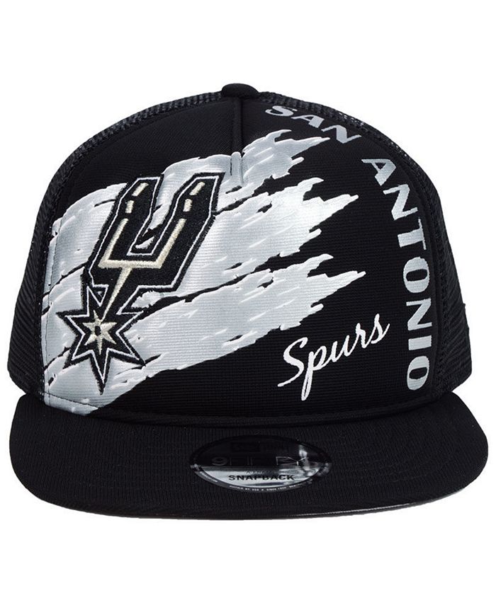 New Era San Antonio Spurs Swipe Trucker 9FIFTY Snapback Cap - Macy's