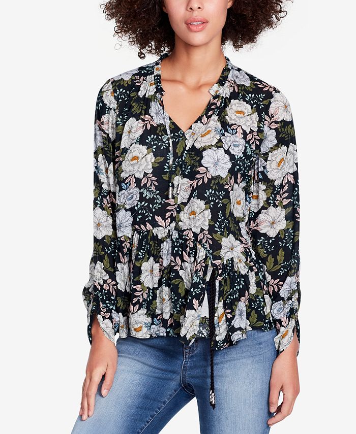 WILLIAM RAST Matilda Asymmetrical Peplum Top - Macy's