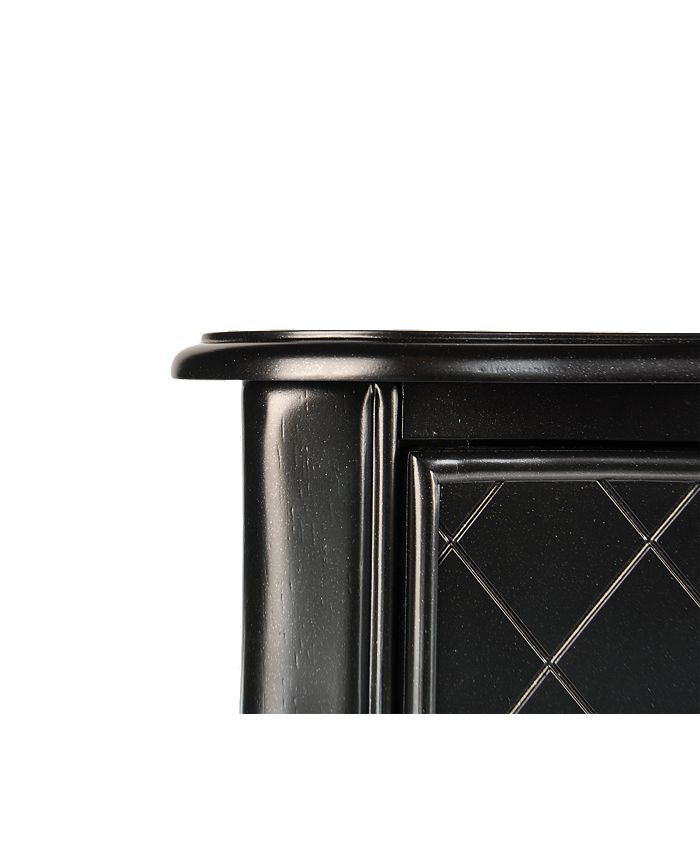 Poundex Vanity Set with Stool, Black & Reviews - Home - Macy's