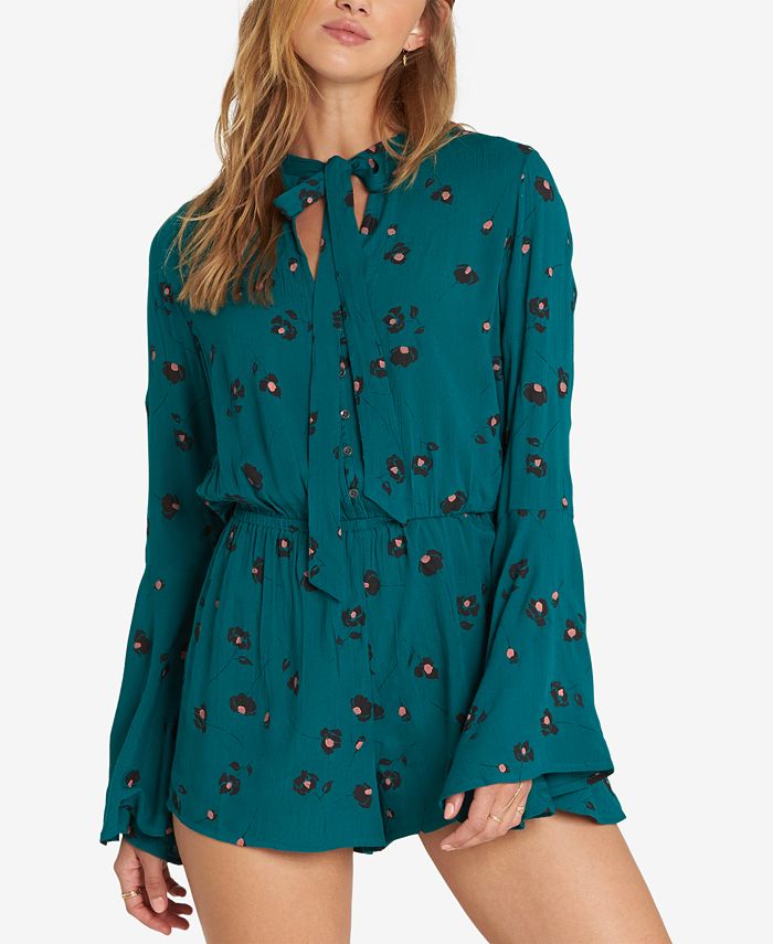 Billabong Juniors' Bell-Sleeve Romper - Macy's
