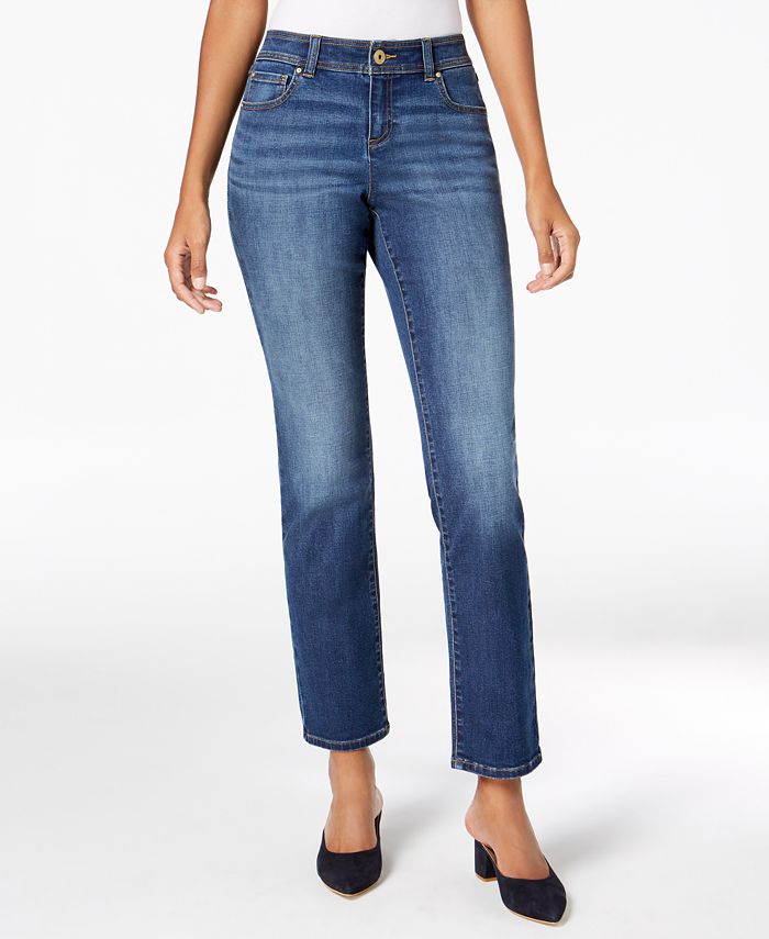 INC International Concepts I.N.C. Petite Straight-Leg Jeans, Created ...