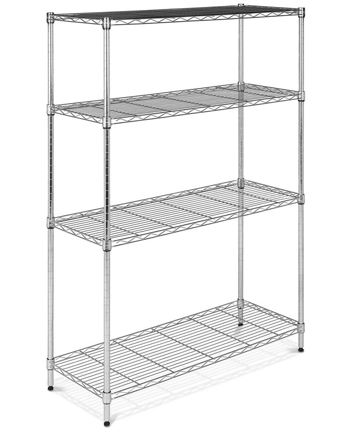 Furniture Delta 4-Tier Chrome Wire Shelf - Macy's