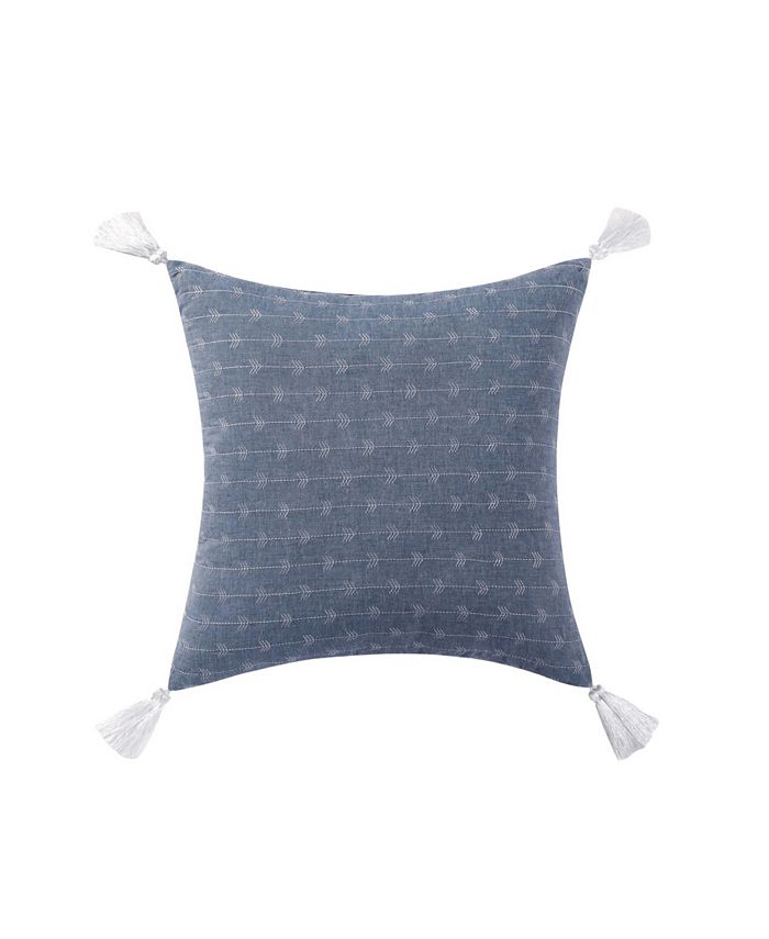 Brooklyn Loom Chambray Loft 18" Square Decorative Pillow - Macy's