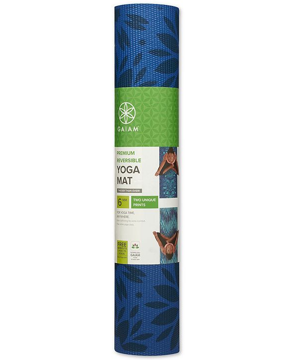Gaiam 6mm Reversible Yoga Mat & Reviews - Women's Brands - Women - Macy's