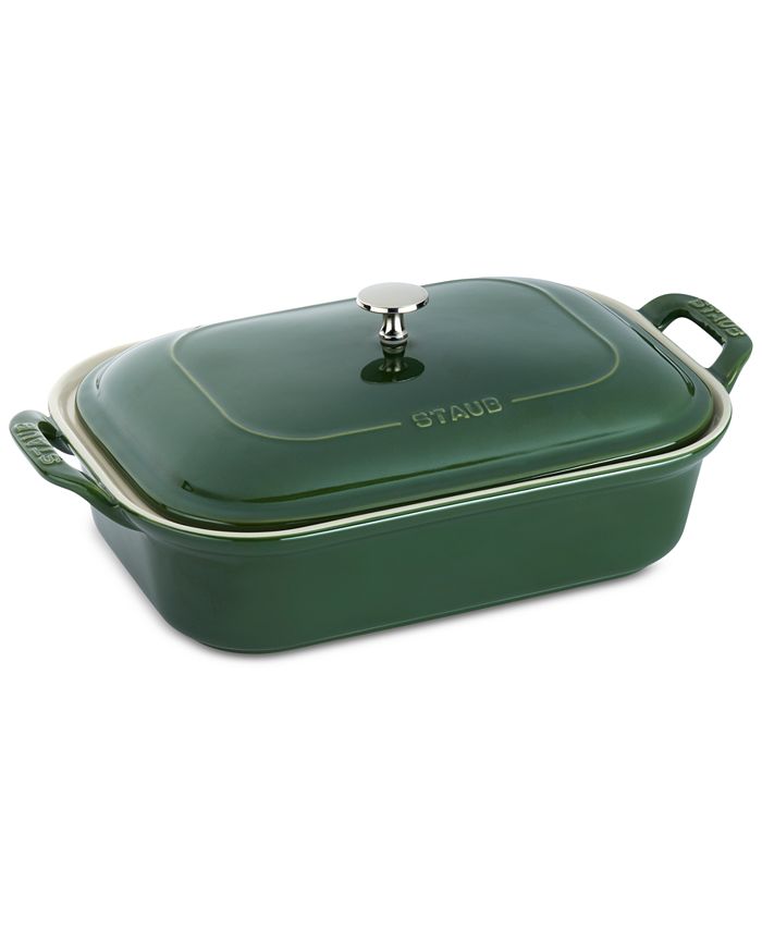 Staub Ceramic 12" x 8" Rectangle Covered Baking Dish - Macy's