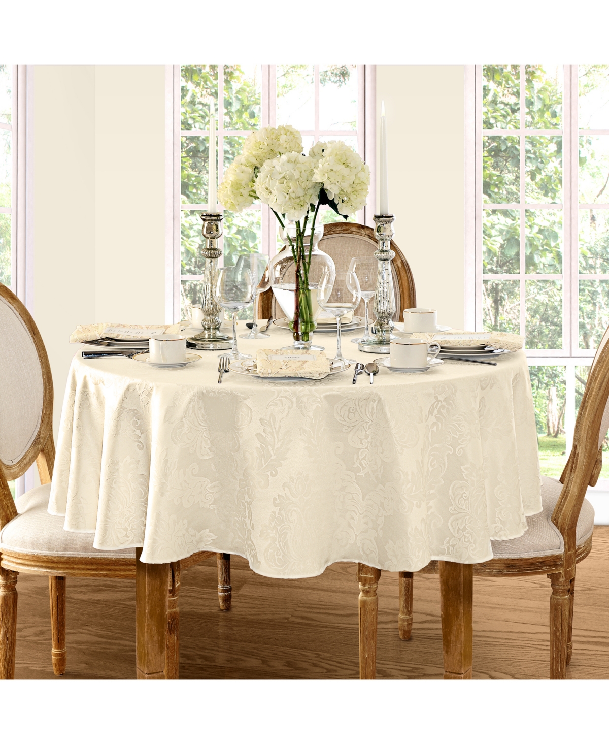 Click here for Elrene Barcelona Round Tablecloth  90 - Antique prices
