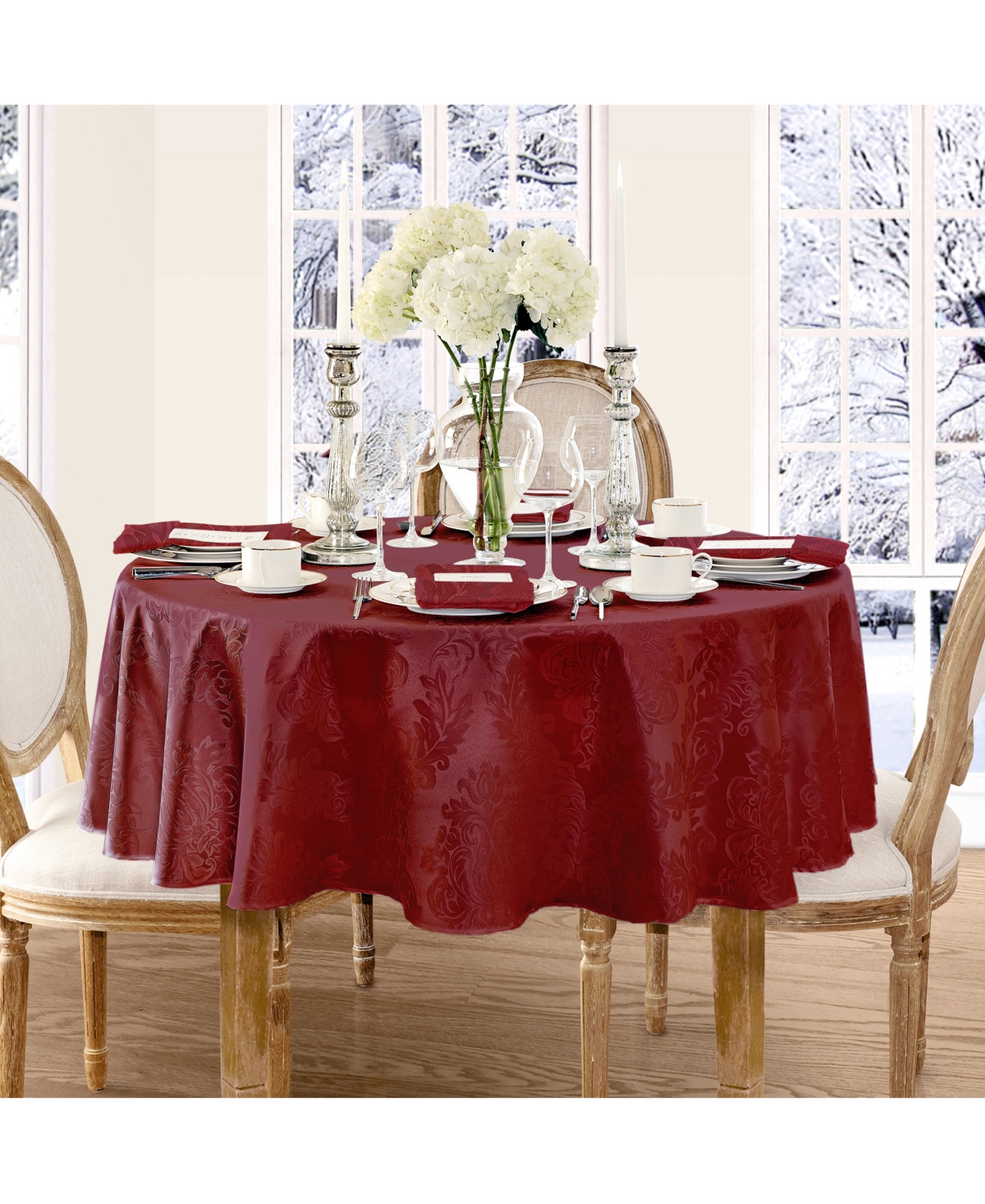 Elrene Barcelona Damask Tablecloth