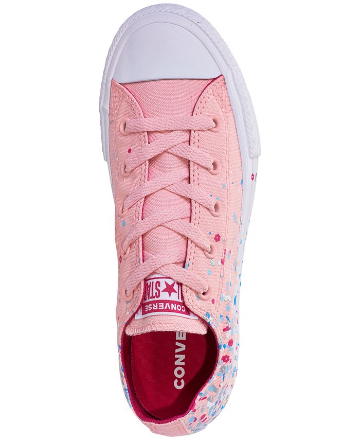 Converse Girls' Chuck Taylor All Star Ox Confetti Casual Sneakers from ...