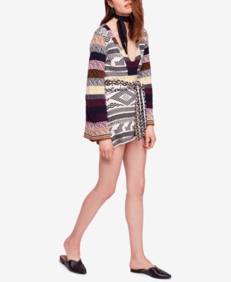 Free People Patchwork Sweater Dress - Macy's