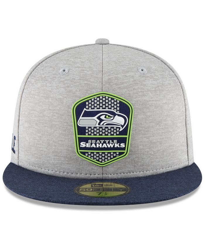 New Era Seattle Seahawks On Field Sideline Road 59FIFTY FITTED Cap - Macy's