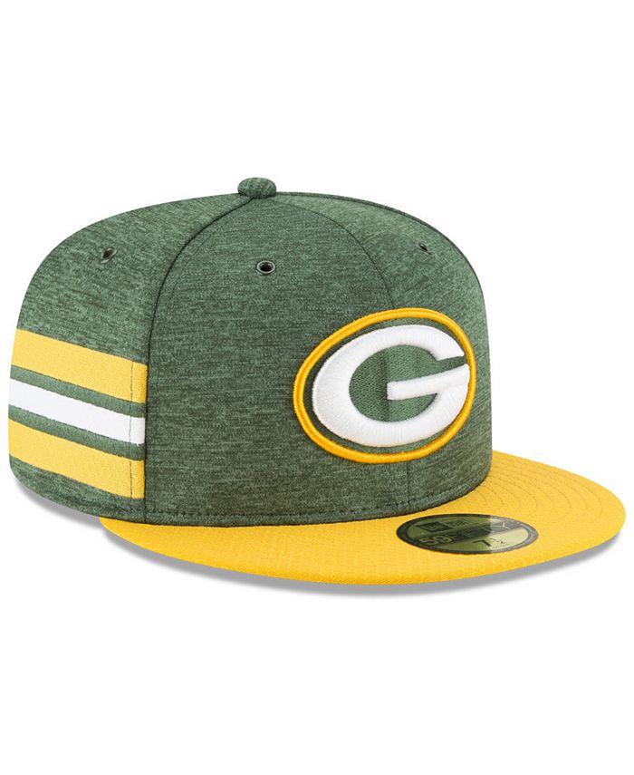 New Era Green Bay Packers On Field Sideline Home 59FIFTY FITTED Cap ...