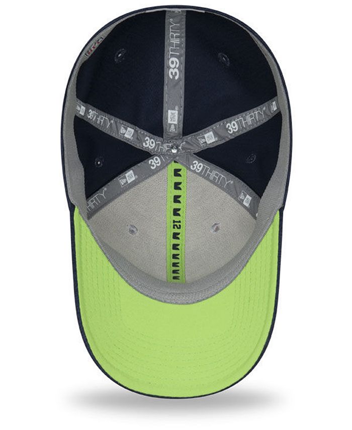 New Era Seattle Seahawks On Field Sideline Road 39THIRTY Stretch Fitted ...