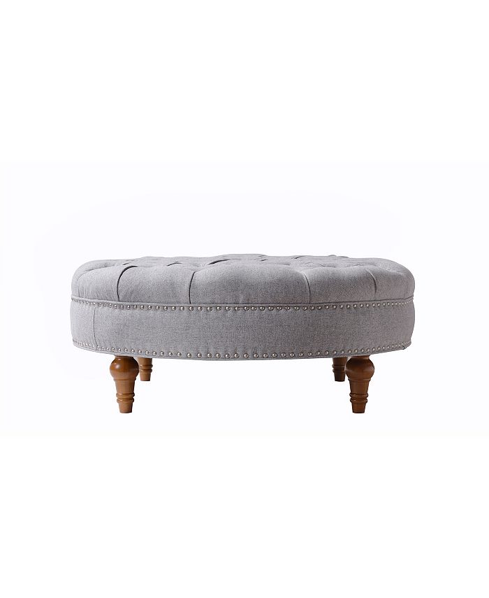 Jennifer Taylor Home Josephine Round Tufted Bench - Macy's