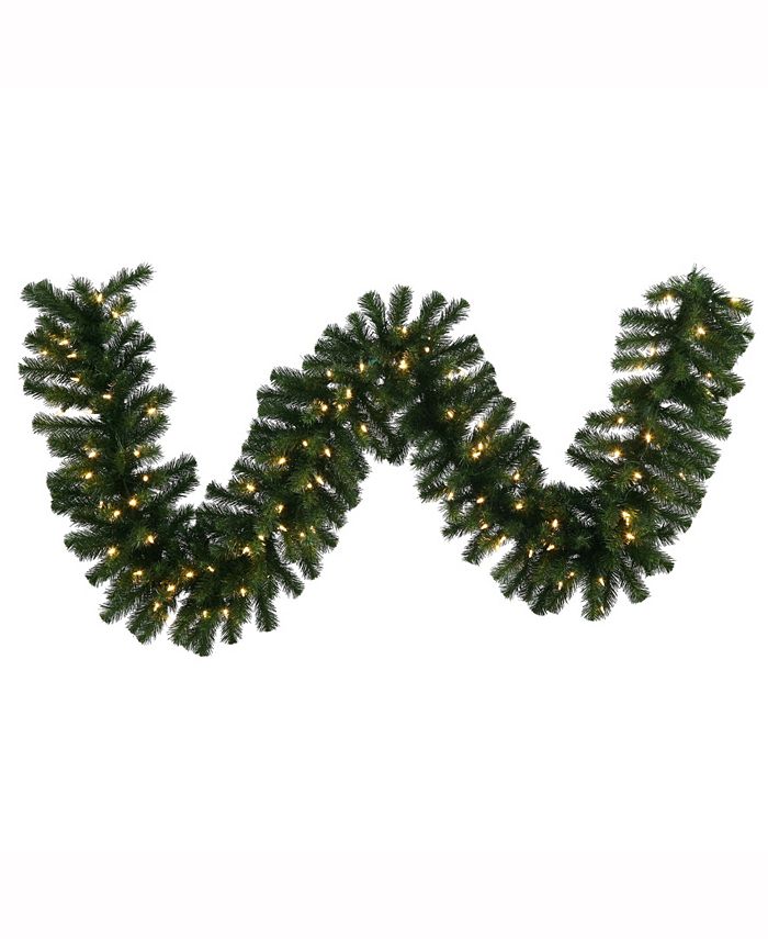 Vickerman 50' Douglas Fir Artificial Christmas Garland with 350 Warm ...