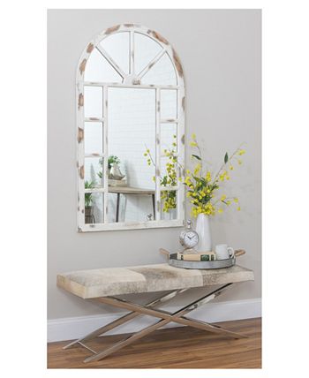 Aspire Home Accents Lara Farmhouse Arch Wall Mirror - Macy's
