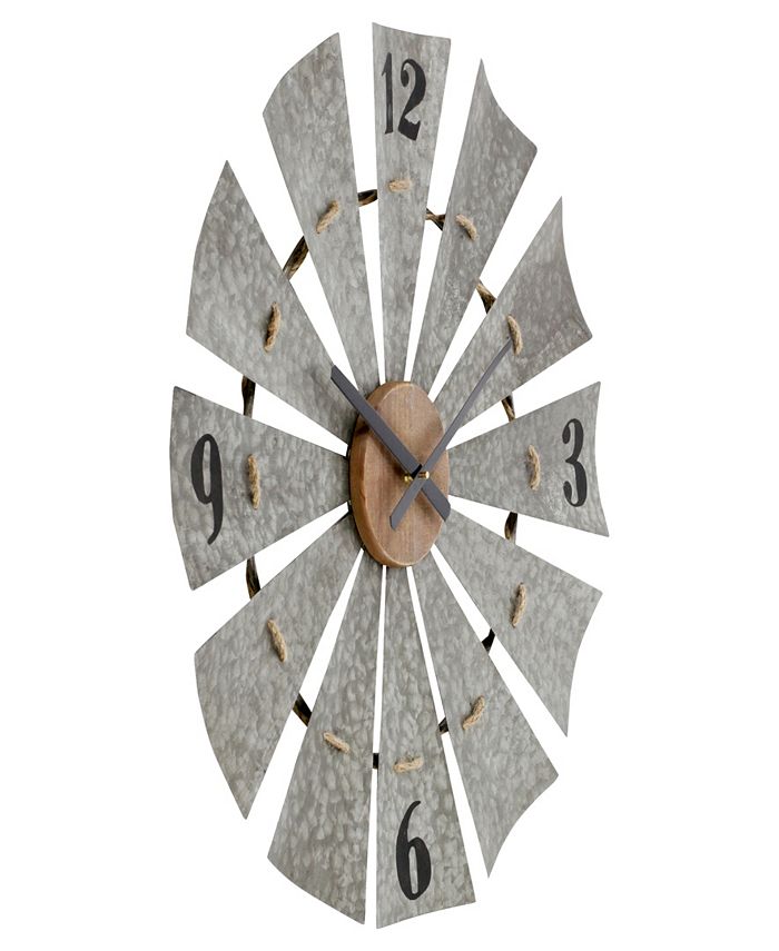 Aspire Home Accents Marcel Windmill Wall Clock - Macy's