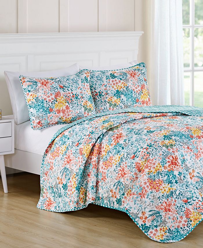 VCNY Home Kayla Reversible 5-Pc. Queen Quilt Set - Macy's